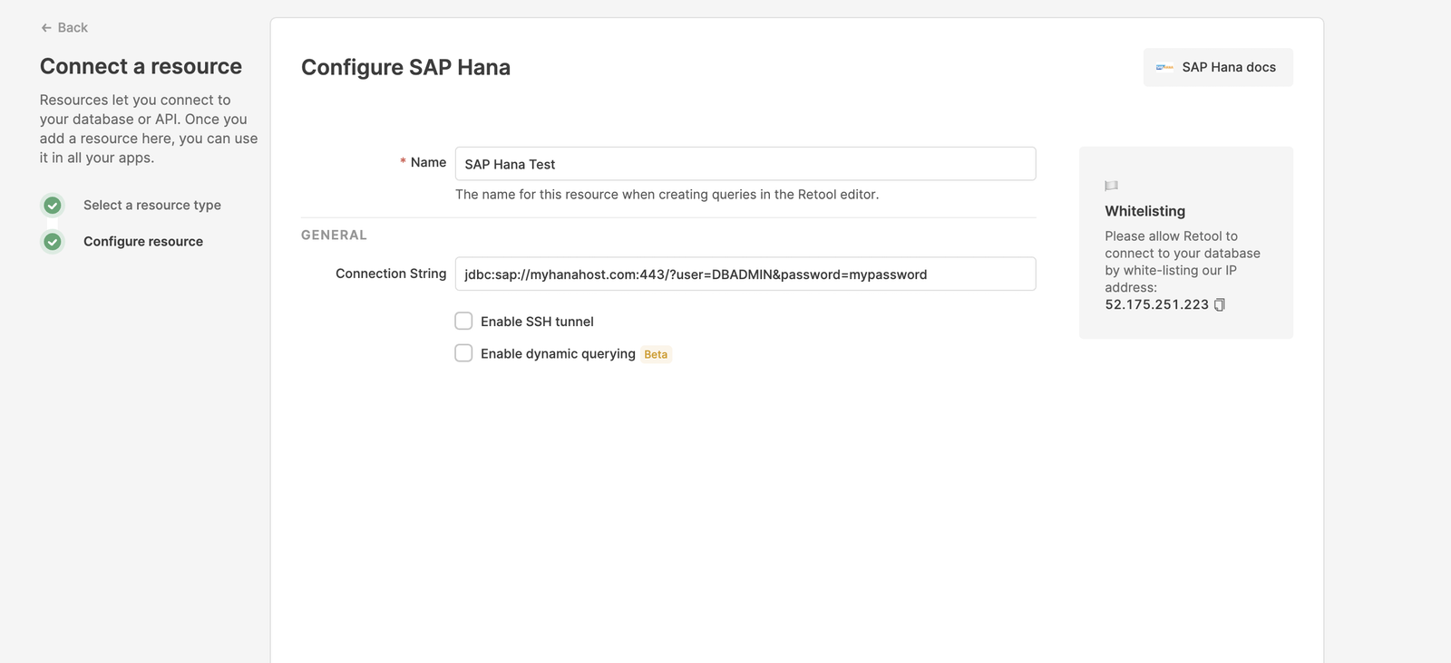 Connect To SAP Hana Retool Docs Connect To SAP Hana Retool Docs